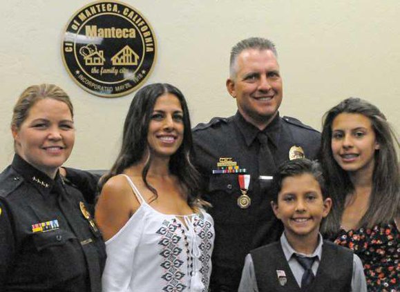 Manteca Police swear in 5 new offficers - Manteca Bulletin