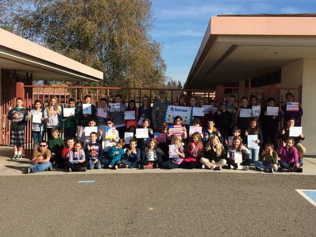 Sierra View Elementary Welcomes Home Soldier - Oakdale Leader