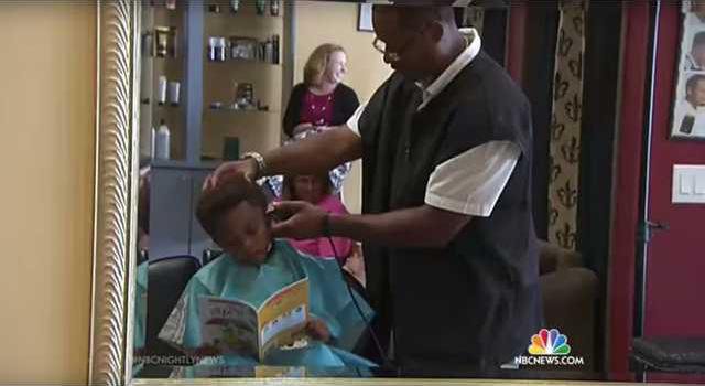 Barber gives free haircuts to children in exchange for reading ...