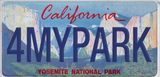 Yosemite Conservancy specialty license plates - Oakdale Leader