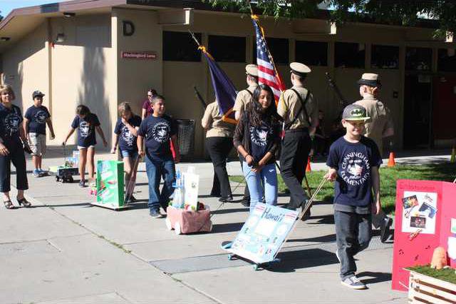 Cunningham Elementary salutes veterans at State Float Parade - Turlock ...