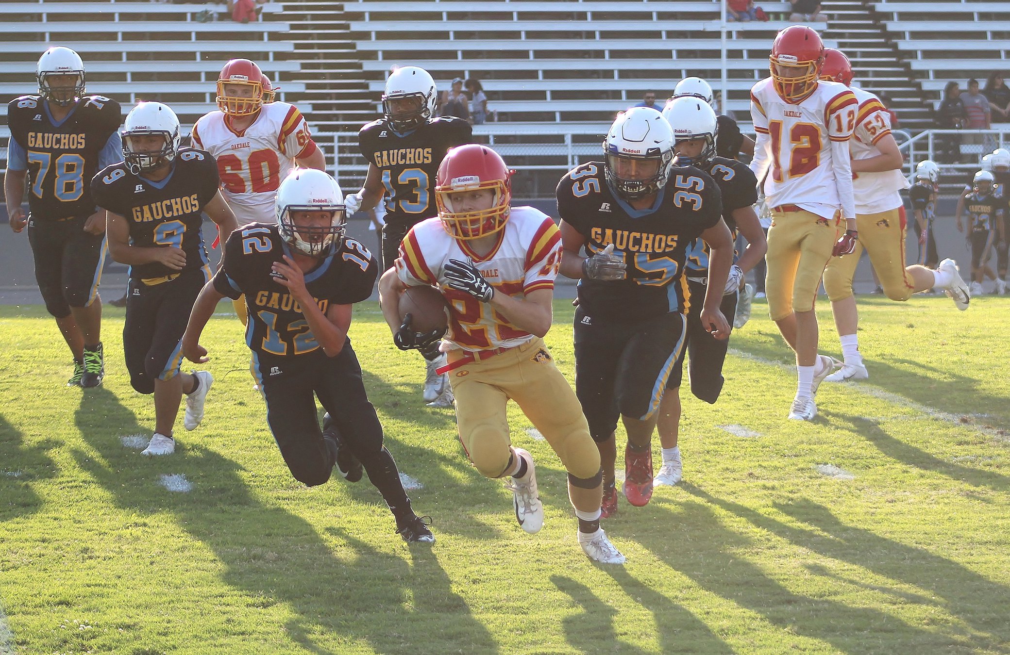 JV, Freshman Football Mustangs Claim Victories - Oakdale Leader