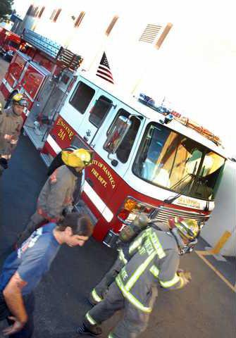 Firefighters tackle mock fire emergency - Manteca Bulletin
