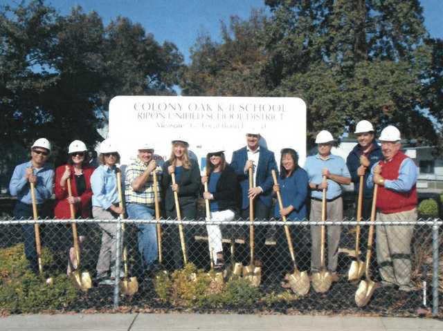 Ground breaks for Colony Oak School upgrades - Manteca Bulletin