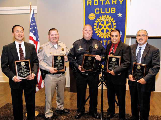 Manteca Rotarians honor law enforcement - Manteca Bulletin
