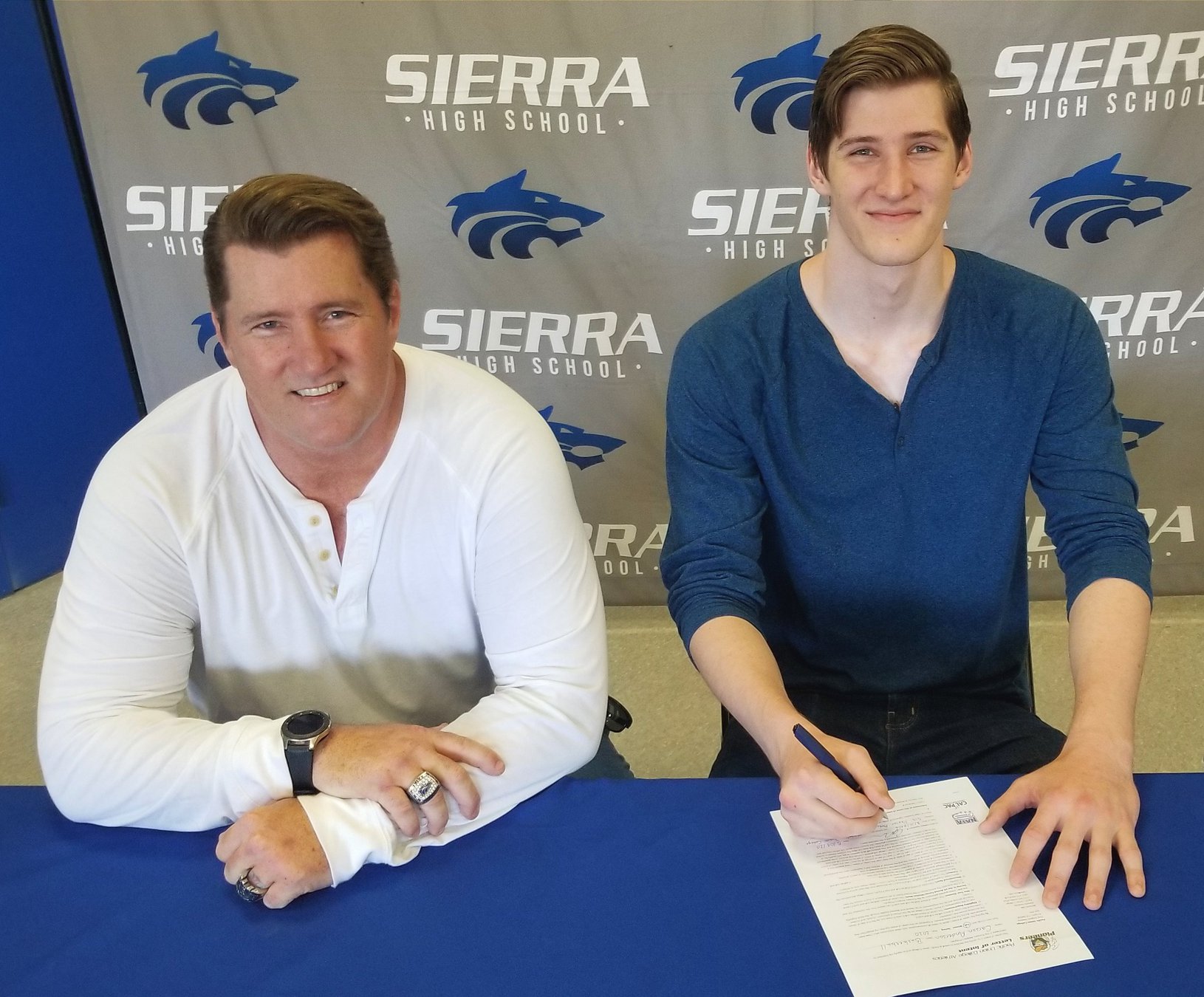 ALUMNI: Sierra grad Carson Anderson signs with Pacific Union - Manteca ...