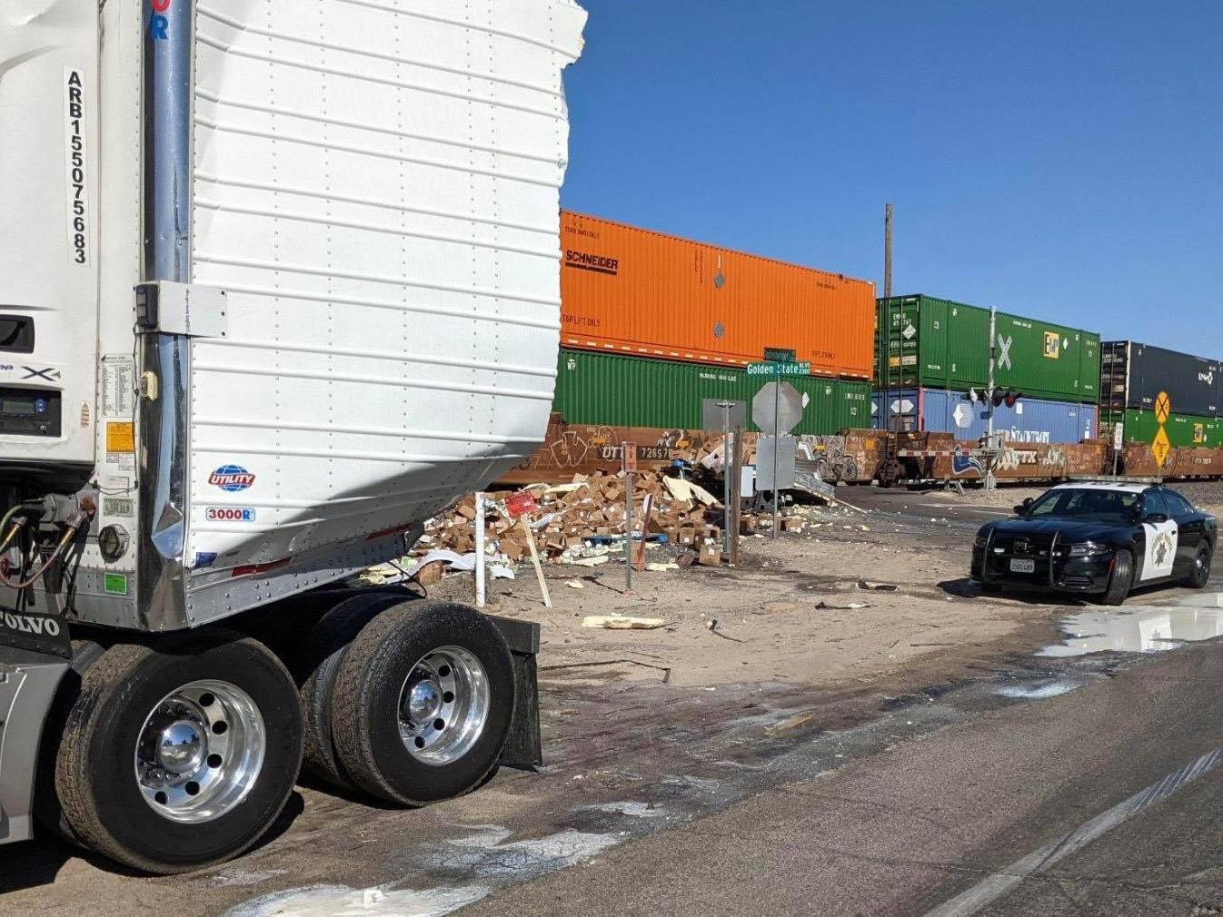 Semi hit by train - Turlock Journal