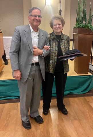 Marge Derby honored - Ceres Courier