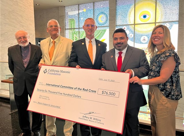California Masons Donate Funds To Red Cross For Ukraine Relief ...