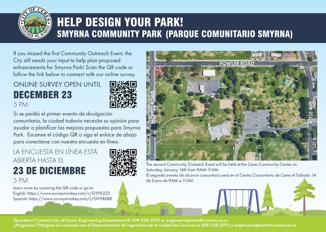 City wants public’s ideas for Smyrna Park - Ceres Courier