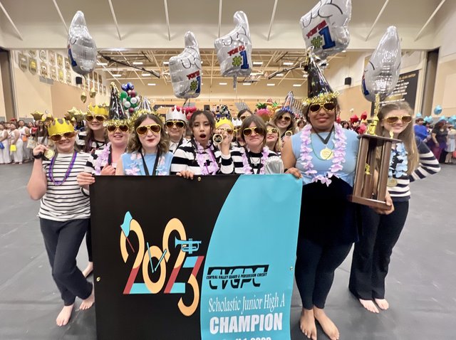 OJHS Color Guard Ends Season On A High Note - Oakdale Leader