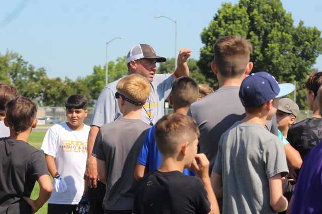 Inaugural Youth Football Camp Draws Dozens Of Participants - Escalon Times