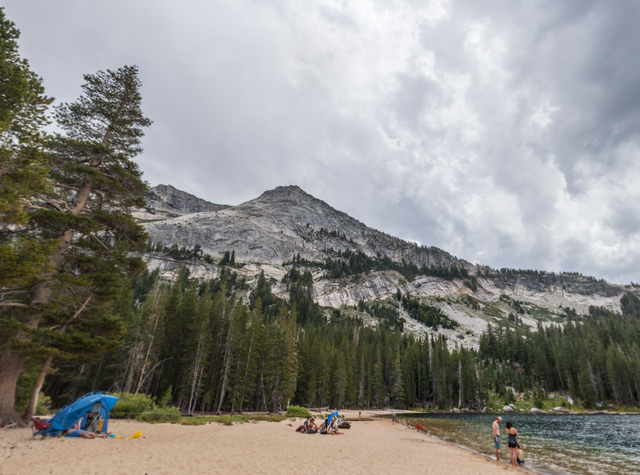 Tenaya Lake along Highway 120 (OK, its Tioga Road thru Yosemite) is ...