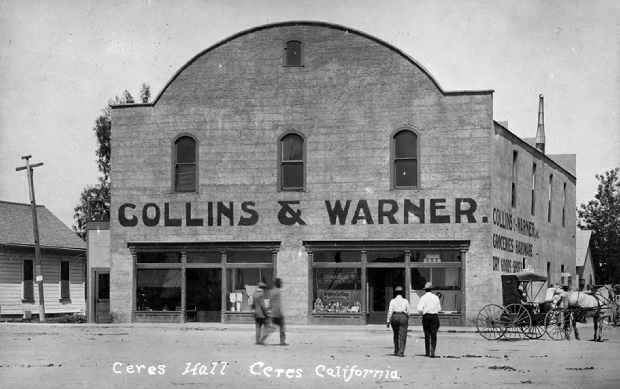 Wrecking ball took out southern end of downtown Ceres for the freeway ...