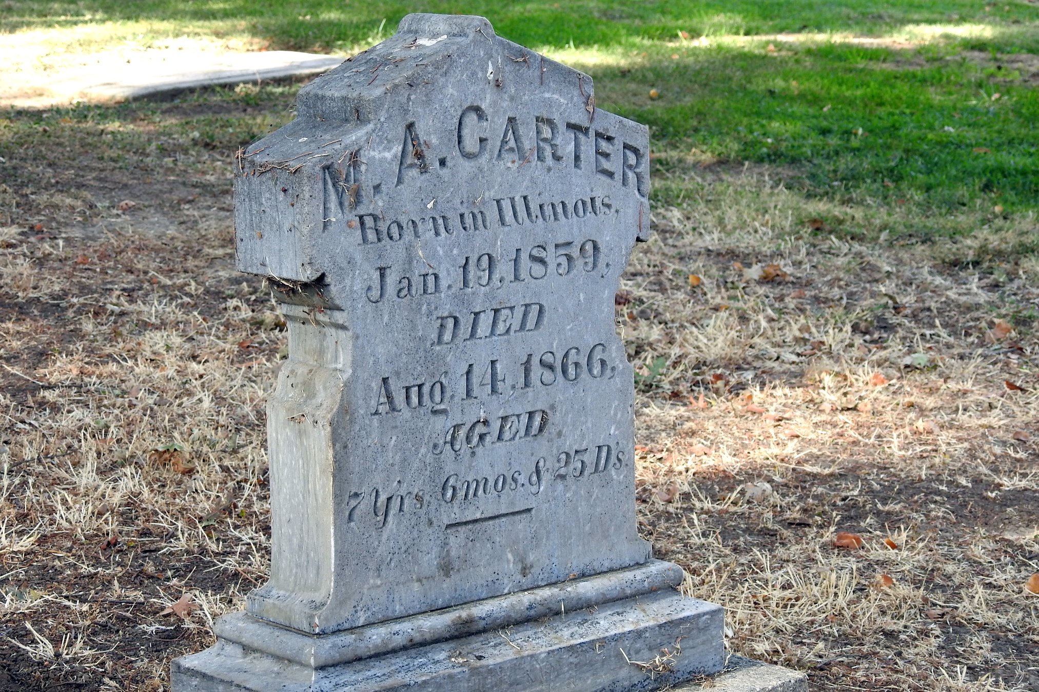 Carter family, origin of Esmar Road, buried in Stockton Rural Cemetery - Ceres Courier