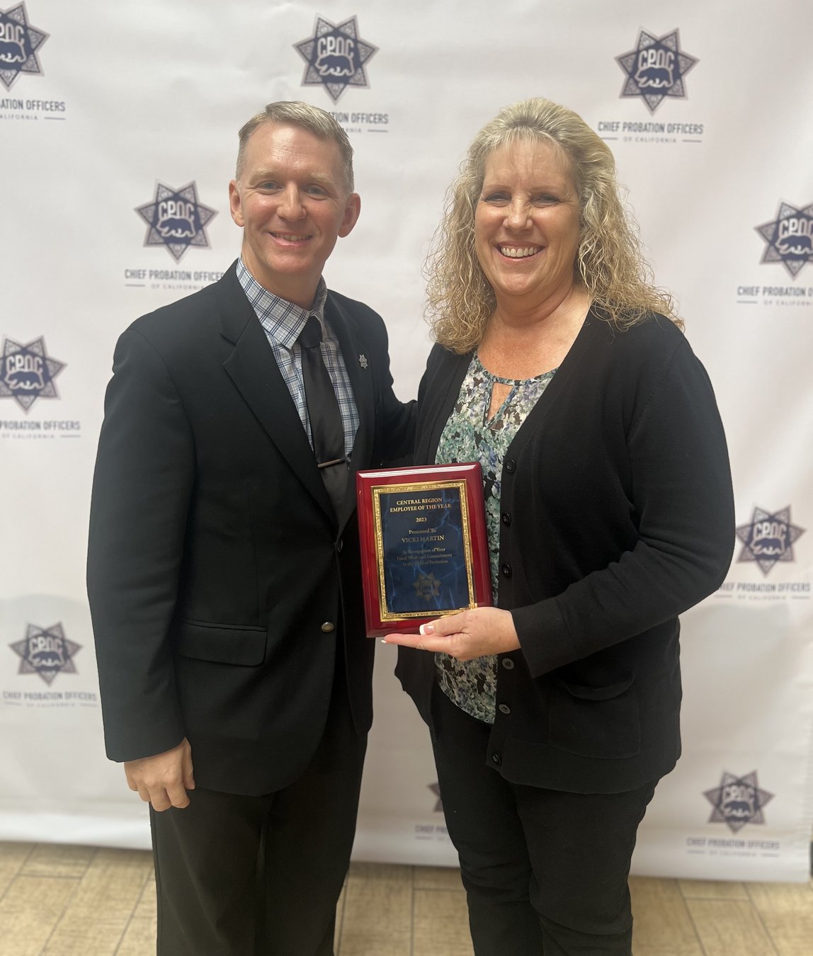 Martin Honored For Work With Probation Department - Oakdale Leader