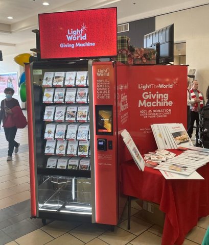 Light the World Giving Machines makes debut in Modesto mall - Manteca ...