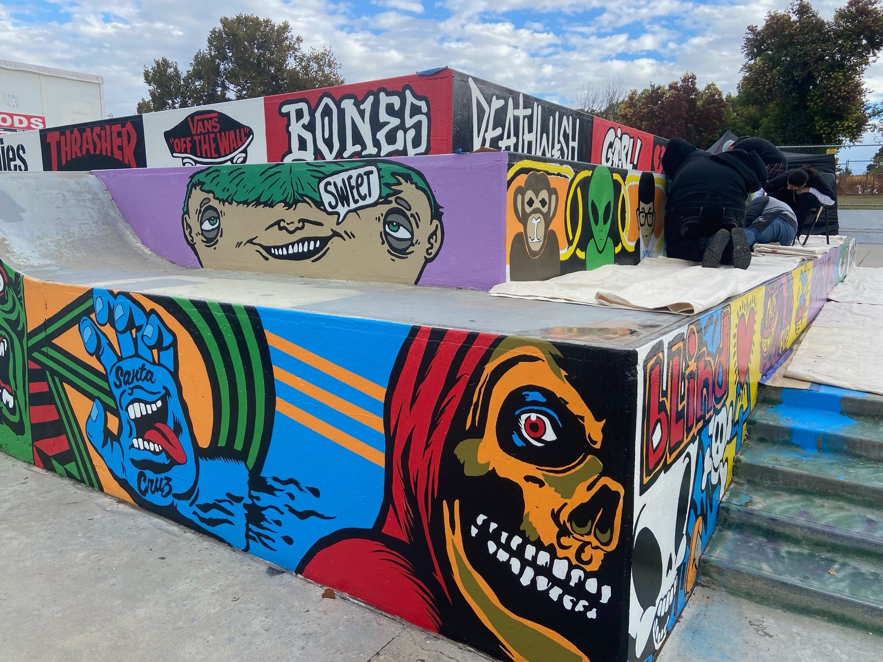 Argus/Endeavor students create murals for Smyrna skate park - Ceres Courier
