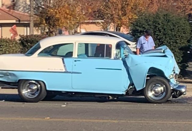 Mitchell Road crash blamed on stuck throttle of classic 1955 Chevy Bel ...