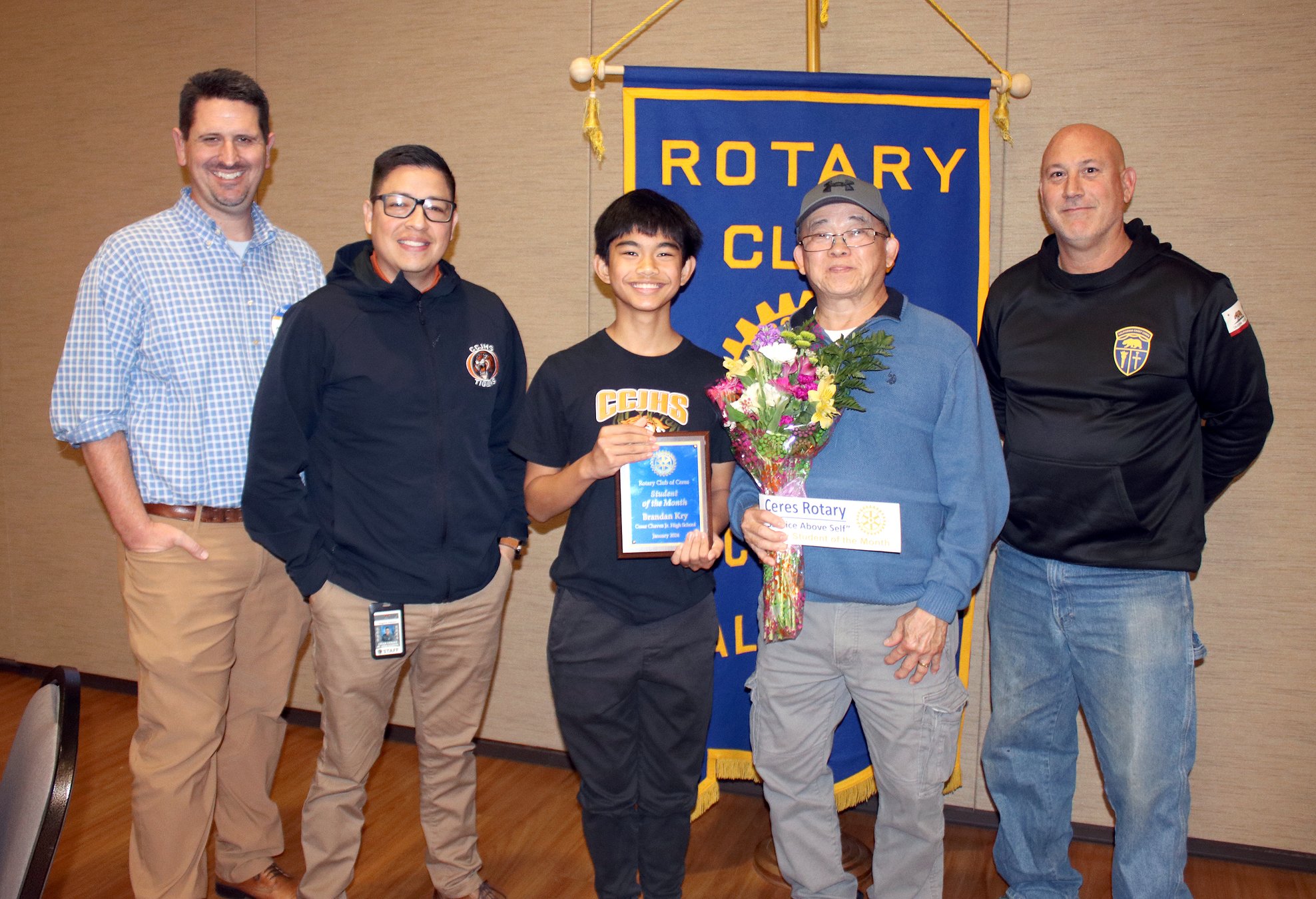 Cesar Chavez’s seventh-grader Brandan Kry tapped for honors by club ...
