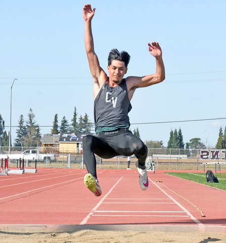 Hawk Ramirez sets school record in long jump - Ceres Courier