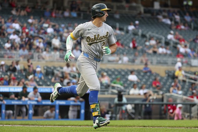 Soderstrom joins Hall of Fame company, seizes opportunity at first base ...