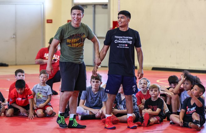 Wrestlers hit the mats for camp; youth football upcoming - Oakdale Leader