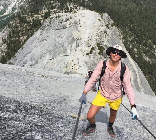 walking half dome