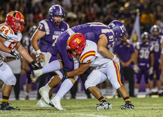 Varsity football Mustangs earn OT road win - Oakdale Leader