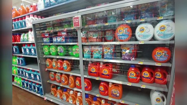 Freeing the deodorant section with tap of an app on your smartphone ...