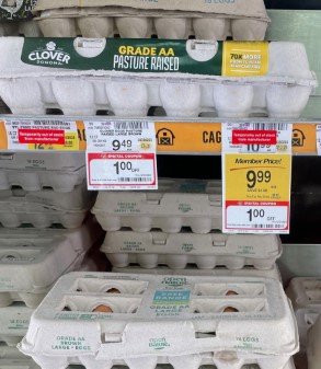 79 cents per egg is not a NorCal record; try $36 a dozen or $3 each ...