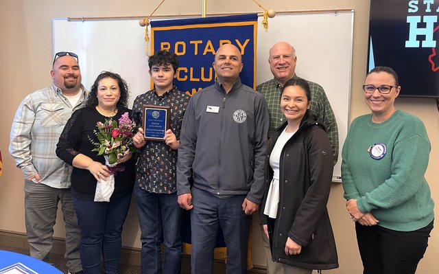Rotarians honor 8th-grader Rosenblum as ‘Student of the Month’ - Ceres ...