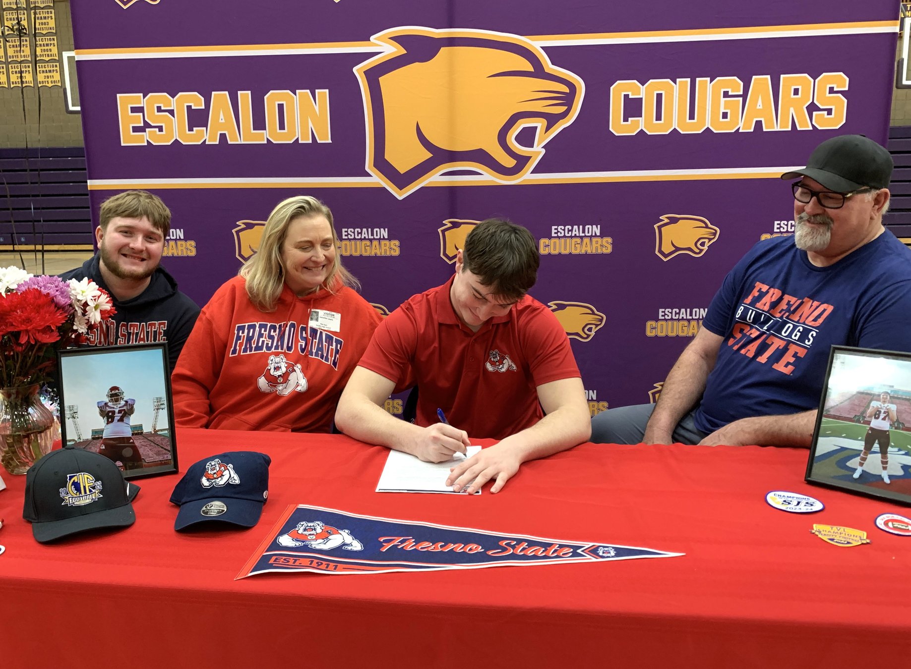 Football, academic standout Lewis signs with Fresno State - Escalon Times