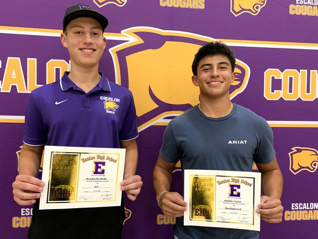 Golf honors for varsity, JV players - Escalon Times