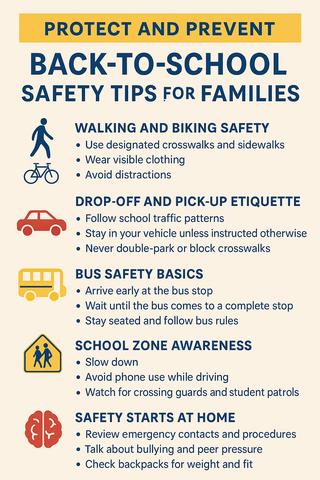 Protect and Prevent: Back-to-school safety tips for families - Westside ...