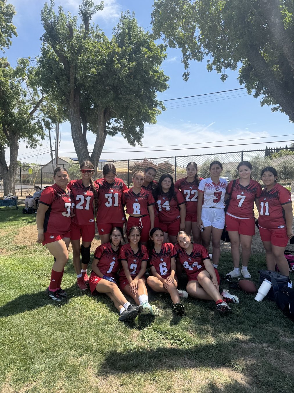 Gustine Reds flag football team opens season with tough losses, eyes ...