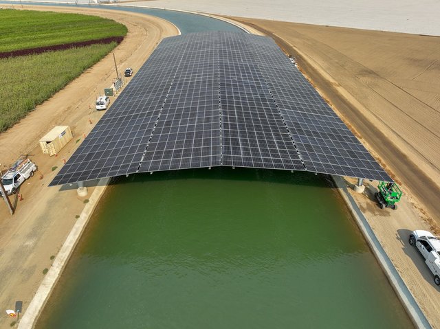 Construction complete on TID canal solar panel project - Turlock Journal