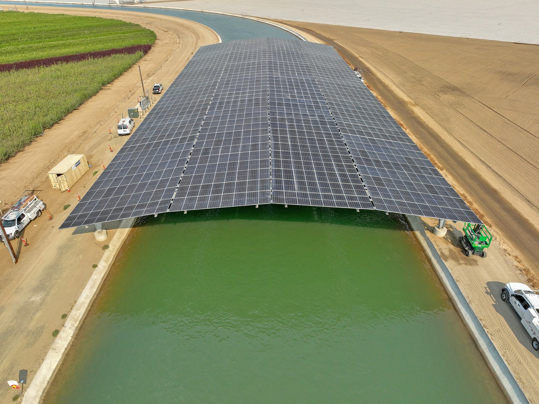 First-ever solar project over canal in the completed by TID - Ceres Courier