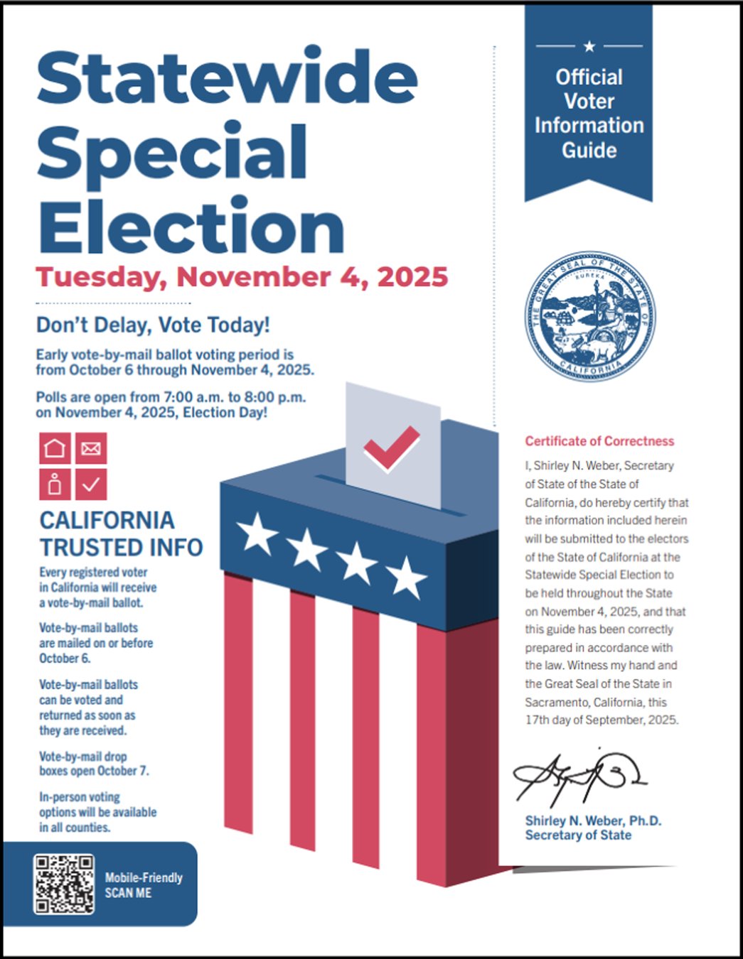 Registrar of Voters begins special election ballot counting - Ceres Courier