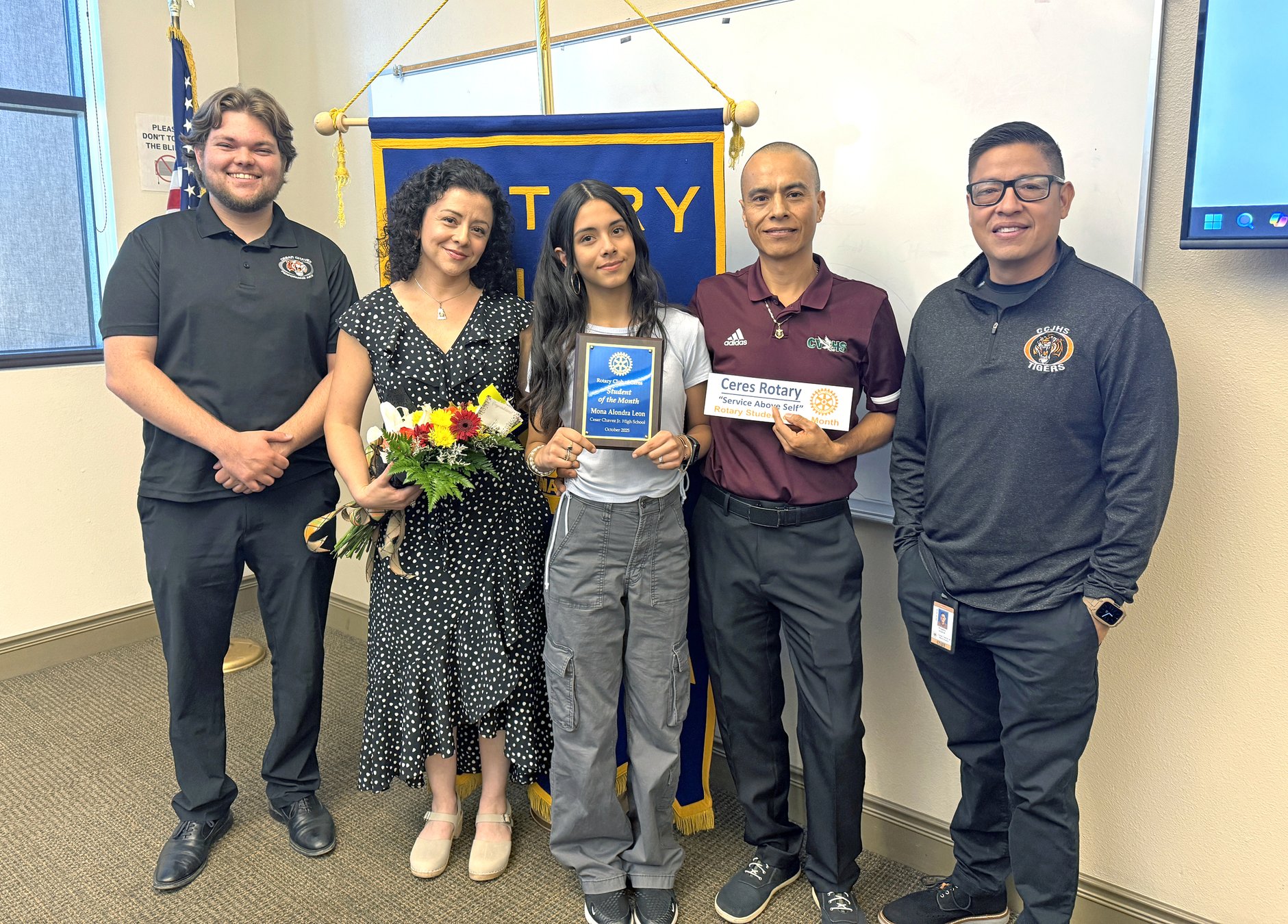 Rotarians honor two as ‘Students of the Month’ - Ceres Courier