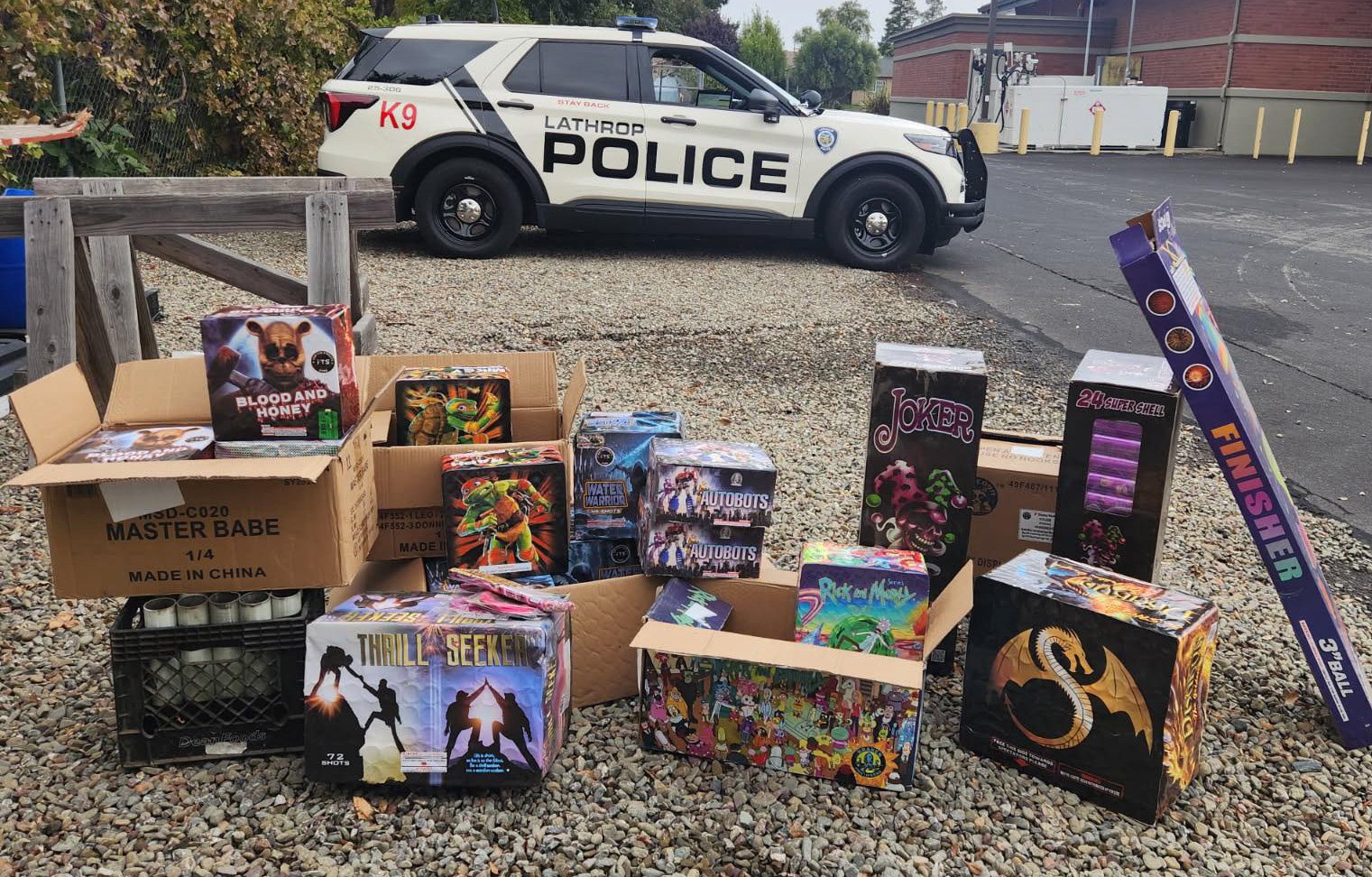 Lathrop police seize 100+ pounds of illegal fireworks in truck during a ...