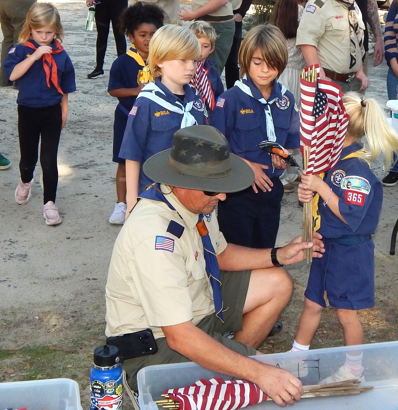 Scouts honor veterans through flag placement - Oakdale Leader