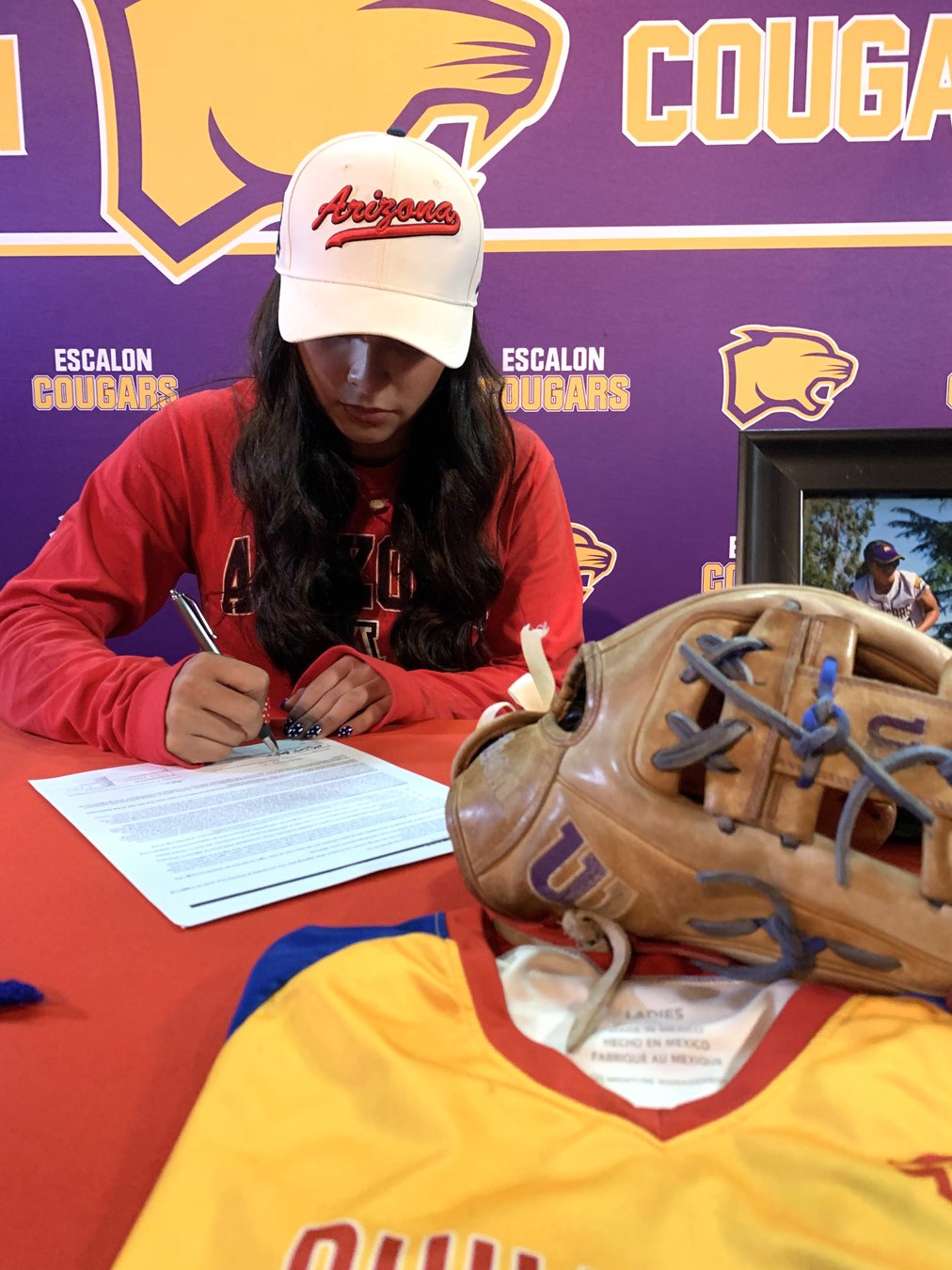 Senior softball standout Babasa signs as Wildcat - Escalon Times