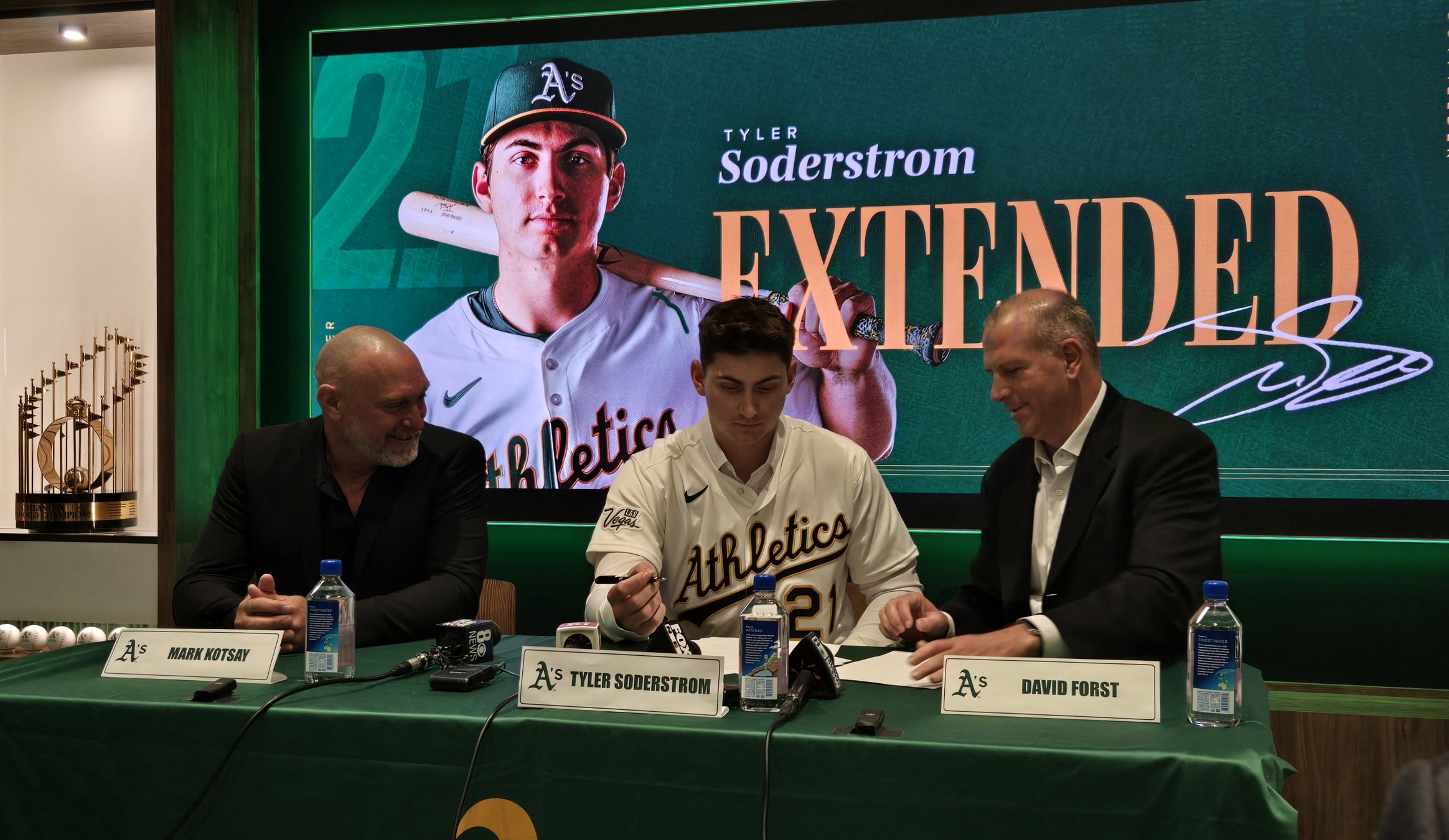 Tyler Soderstrom, Athletics make record extension official with Las ...