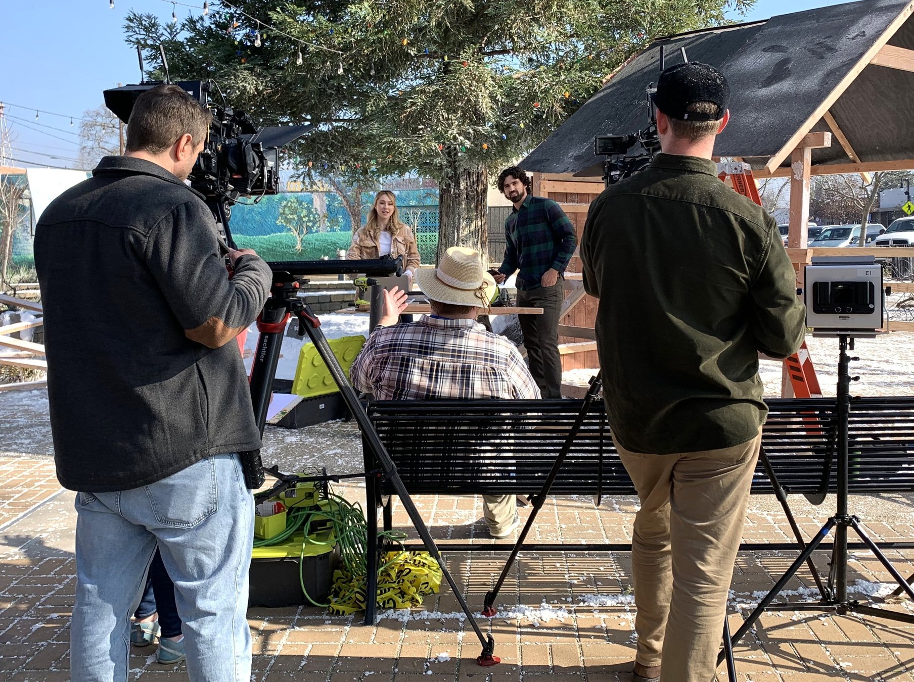 Movie-making magic transforms Riverbank into ‘Winter Wonderland ...